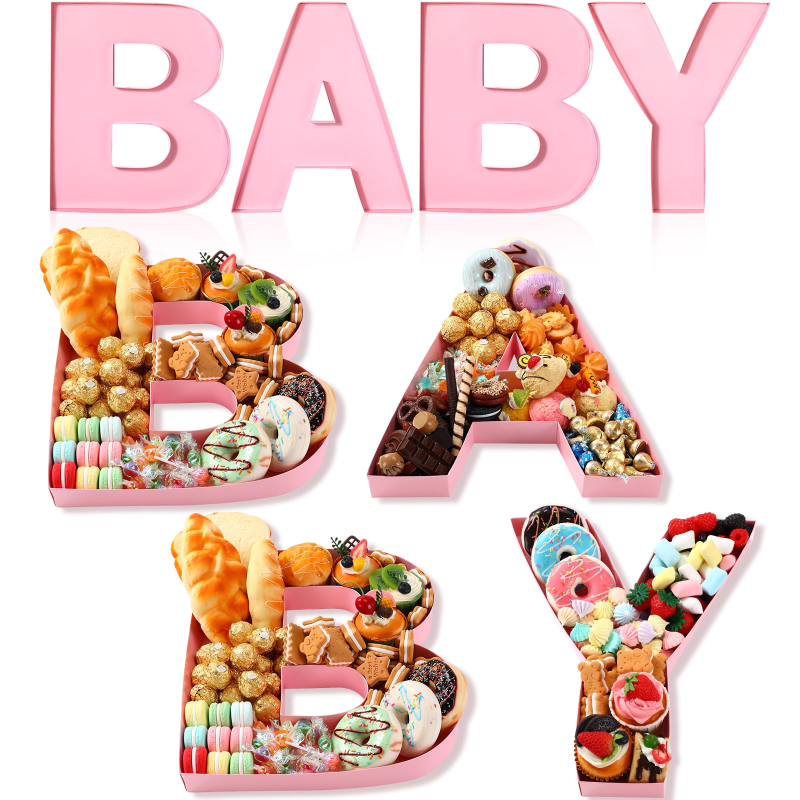 Mifoci 13.7" Charcuterie Cardboard Baby Letter Charcuterie Letters ...