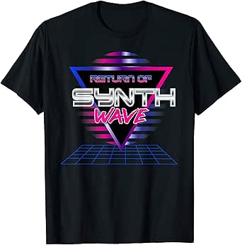 Amazon.com: Return of the Synthwave Retro T-Shirt: Clothing