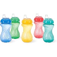 Amazon.com : Nuby No-Spill Cup with Flex Straw, 10 Ounce, Colors May Vary : Sippy Cups : Baby