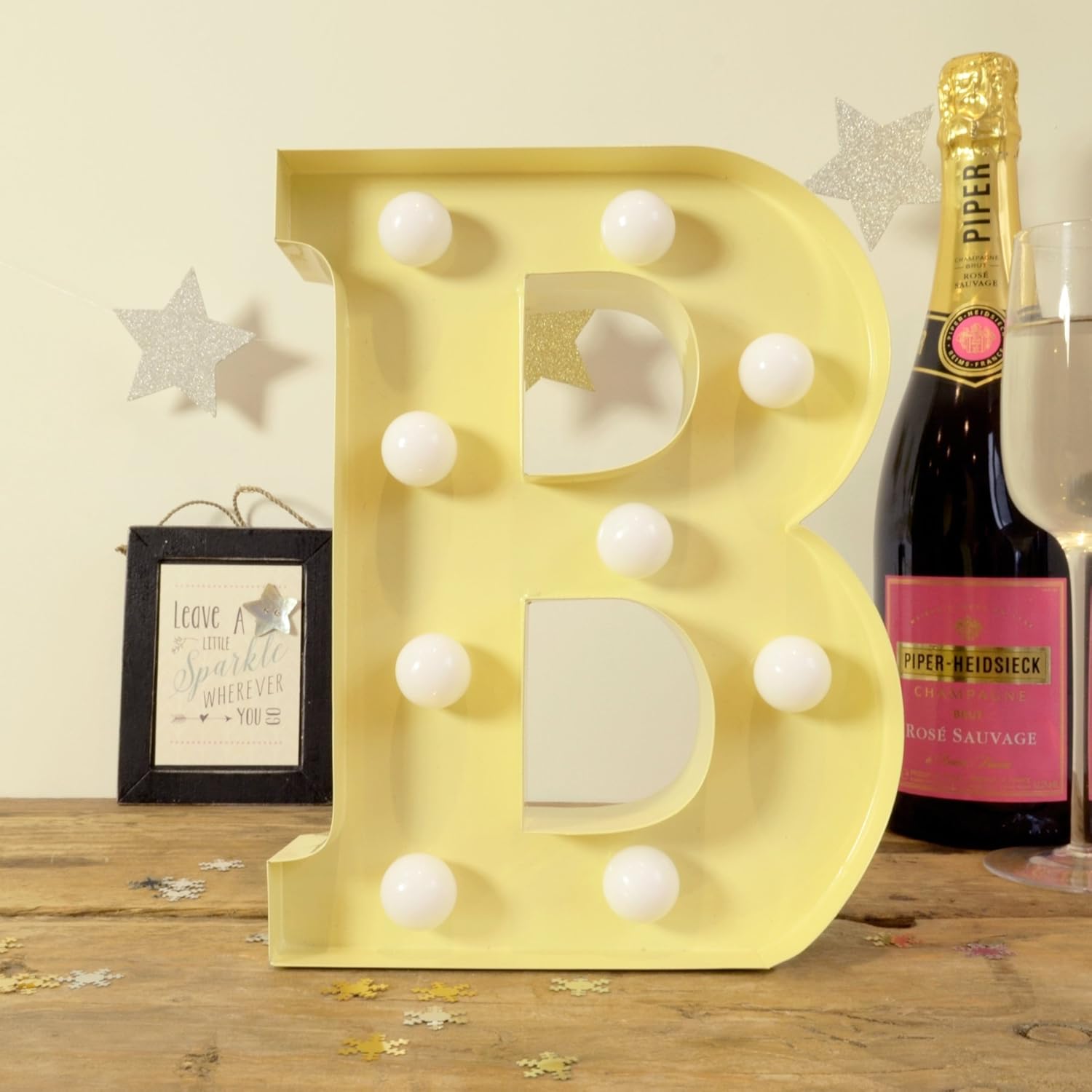 Marquee Letter Light “B” –Light Up LED Alphabet Letters –Light Bulb ...