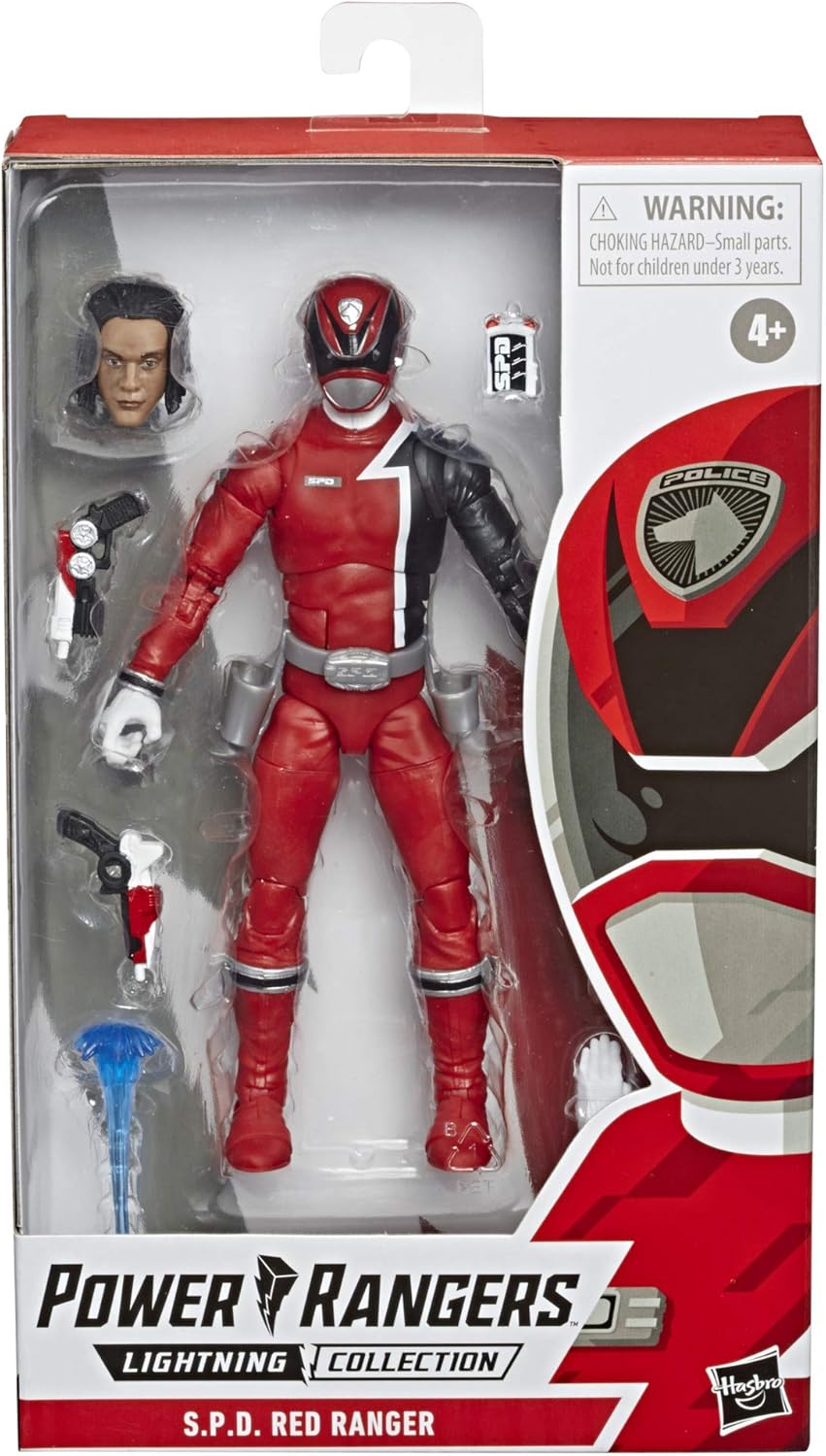 Power Rangers Lightning Collection 6-Inch S.P.D. Red Ranger Collectible ...