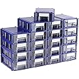 Amazon.com: Stackable Storage Drawers Set of 20, Plastic Drawers ...