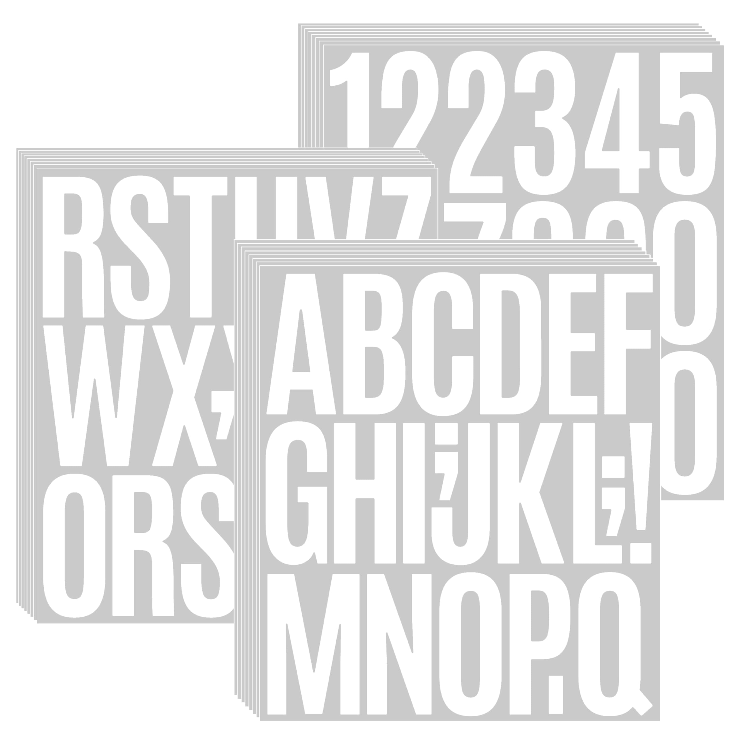 24 Sheet 3 Inch Bulletin Board Letters, 528 Pcs Large Letter Stickers ...