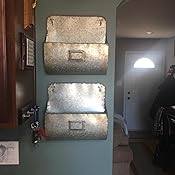 Amazon.com: Colonial Tin Works Galvanized Wall Pocket Organizer: Home ...
