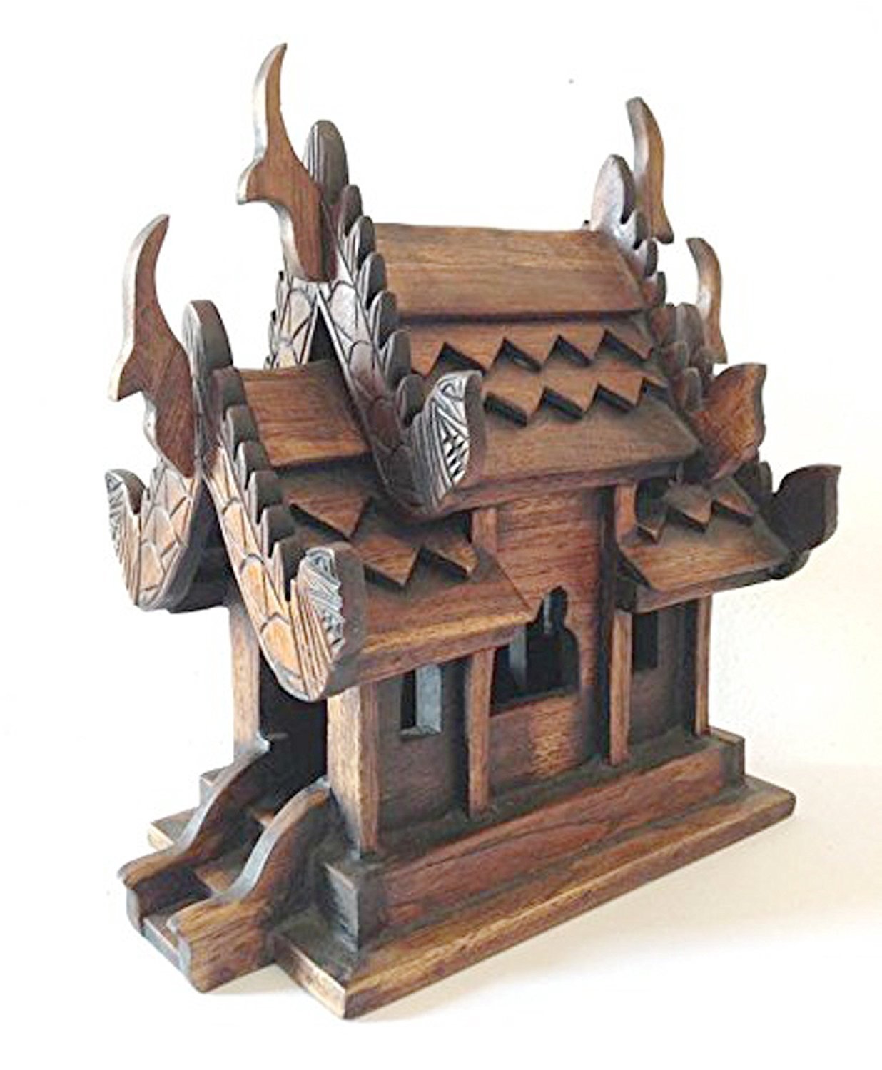 GABUR SanPraPhum Thai Handmade Spirit House Teak Wood Decoration Garden ...