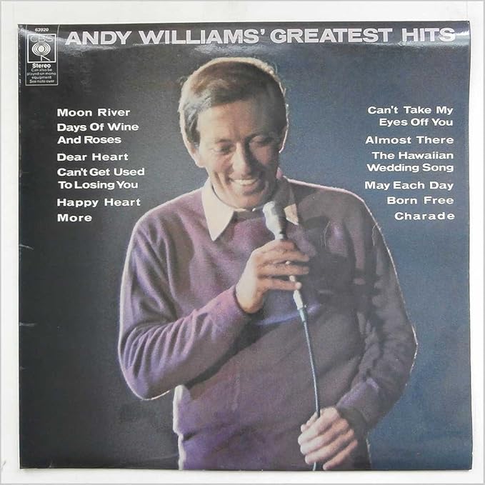 Andy Williams' Greatest Hits - Andy Williams LP - Andy Williams