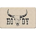 Amazon.com: Lacosu Western Door Mat Doormat,Howdy Door Mat,Bull Decor ...