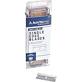 Amazon.com: AccuTec Pro Single Edge Aluminum Backed Razor Utility ...