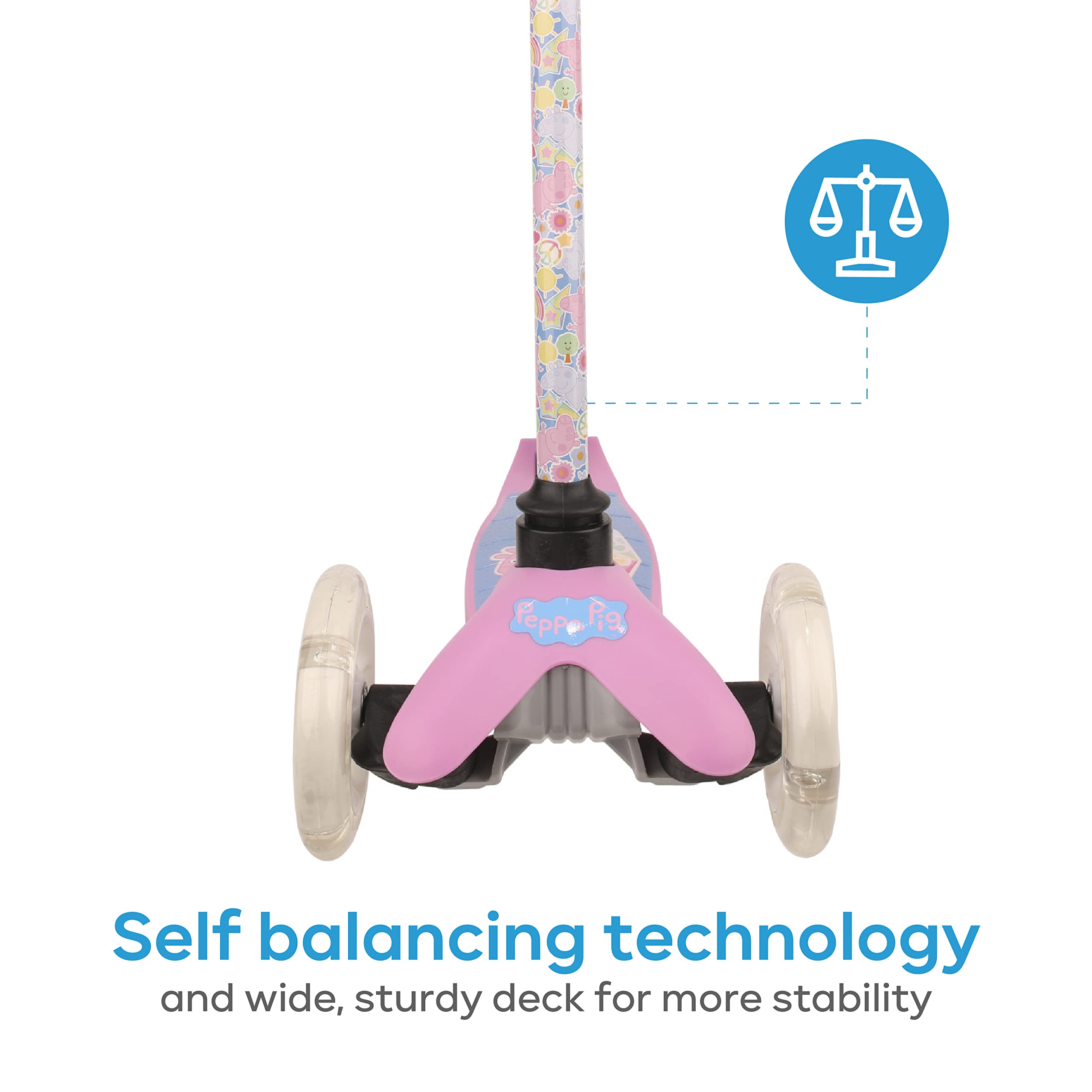 Mua Self Balancing Kick Scooter with Light Up Wheels, Extra Wide Deck ...