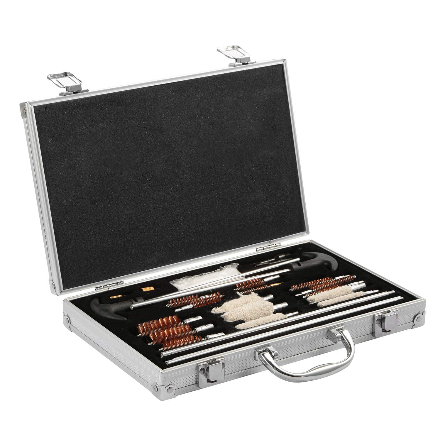 iMounTEK Gun Cleaning Kit, Carry Case, 126 Pieces Supplies, Brushes for ...