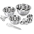 Amazon.com: COOK WITH COLOR Stainless Steel Mixing Bowls Set - Nesting ...