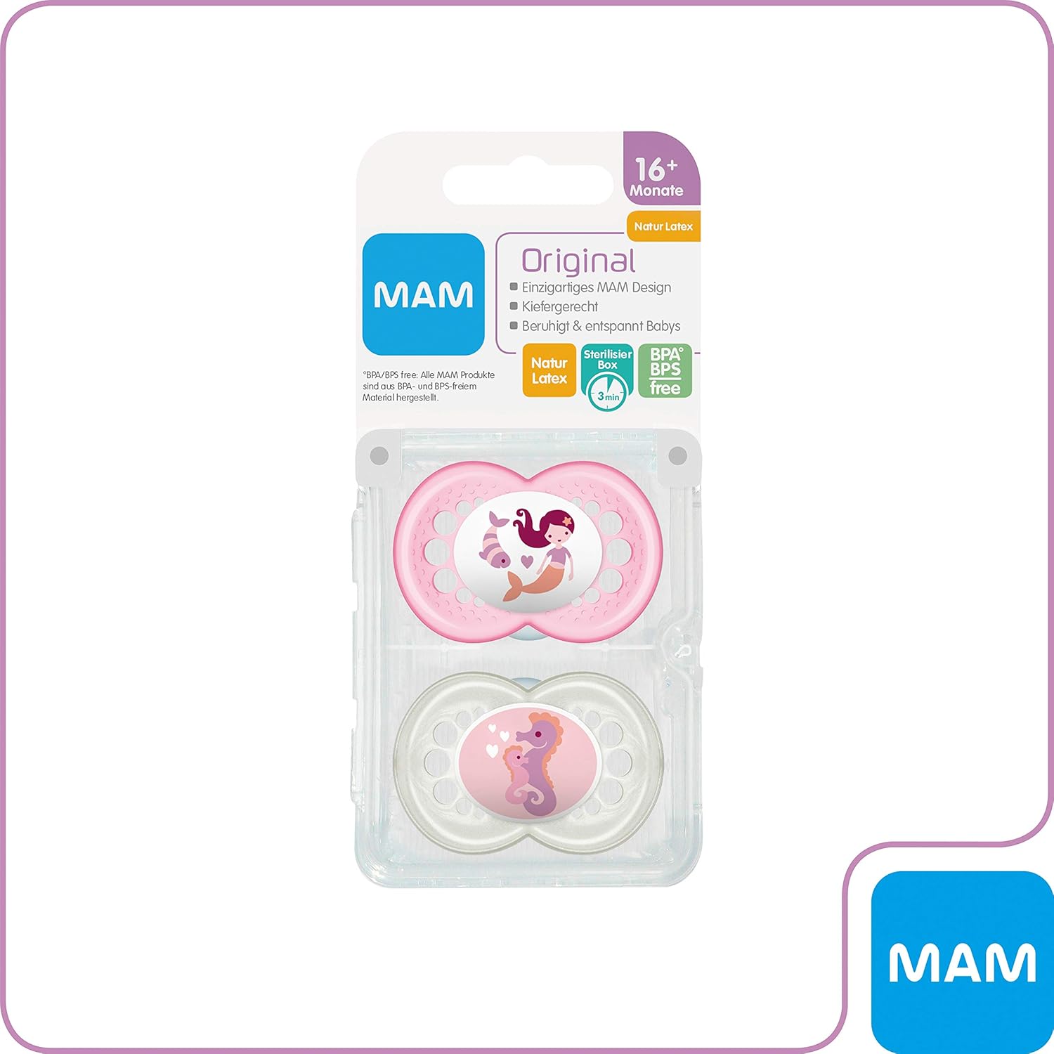 MAM Original Latex Soothers Dummies Pacifiers for Girls – BigaMart
