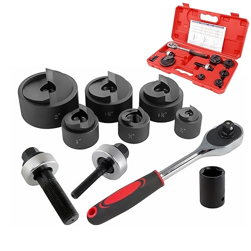 Ratchet Knockout Hole Punch Driver Kits 1/2 to 2 inch SLUG-Buster ...