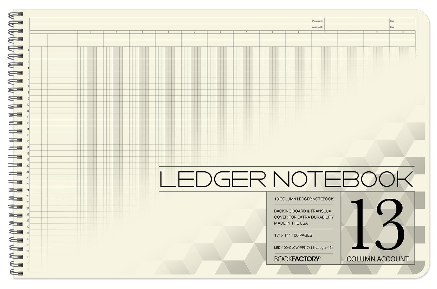 Mua Accounting Ledger Notebook/Large 13 Column Accounting Ledger ...