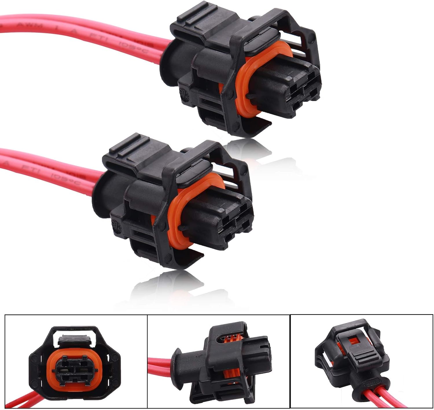 2pcs Fuel Pump Connector, HOPUT PT2183 Fuel Injector Connector Harness ...