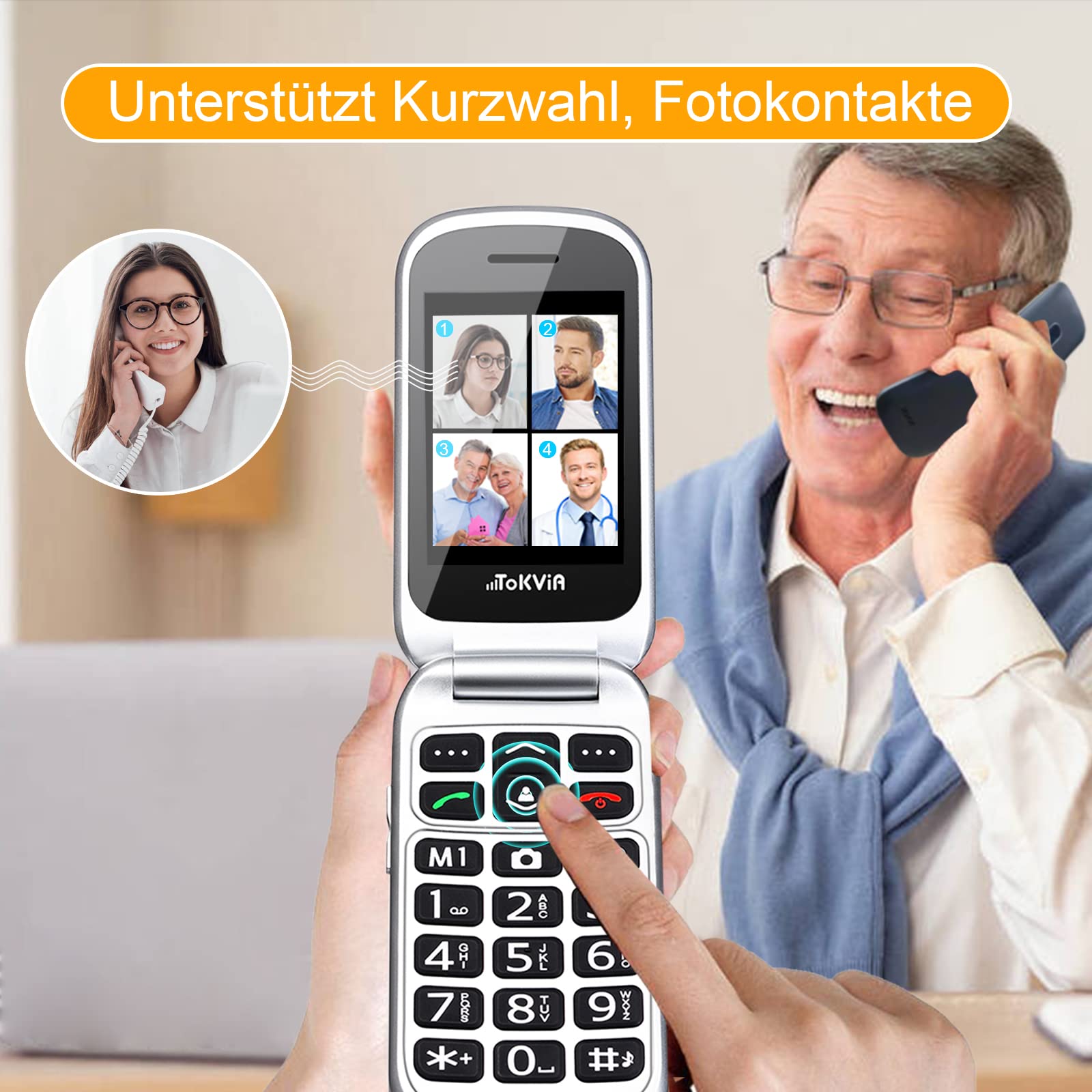 Mua T201 Folding Mobile Phone for Seniors with Large Buttons Mobile ...