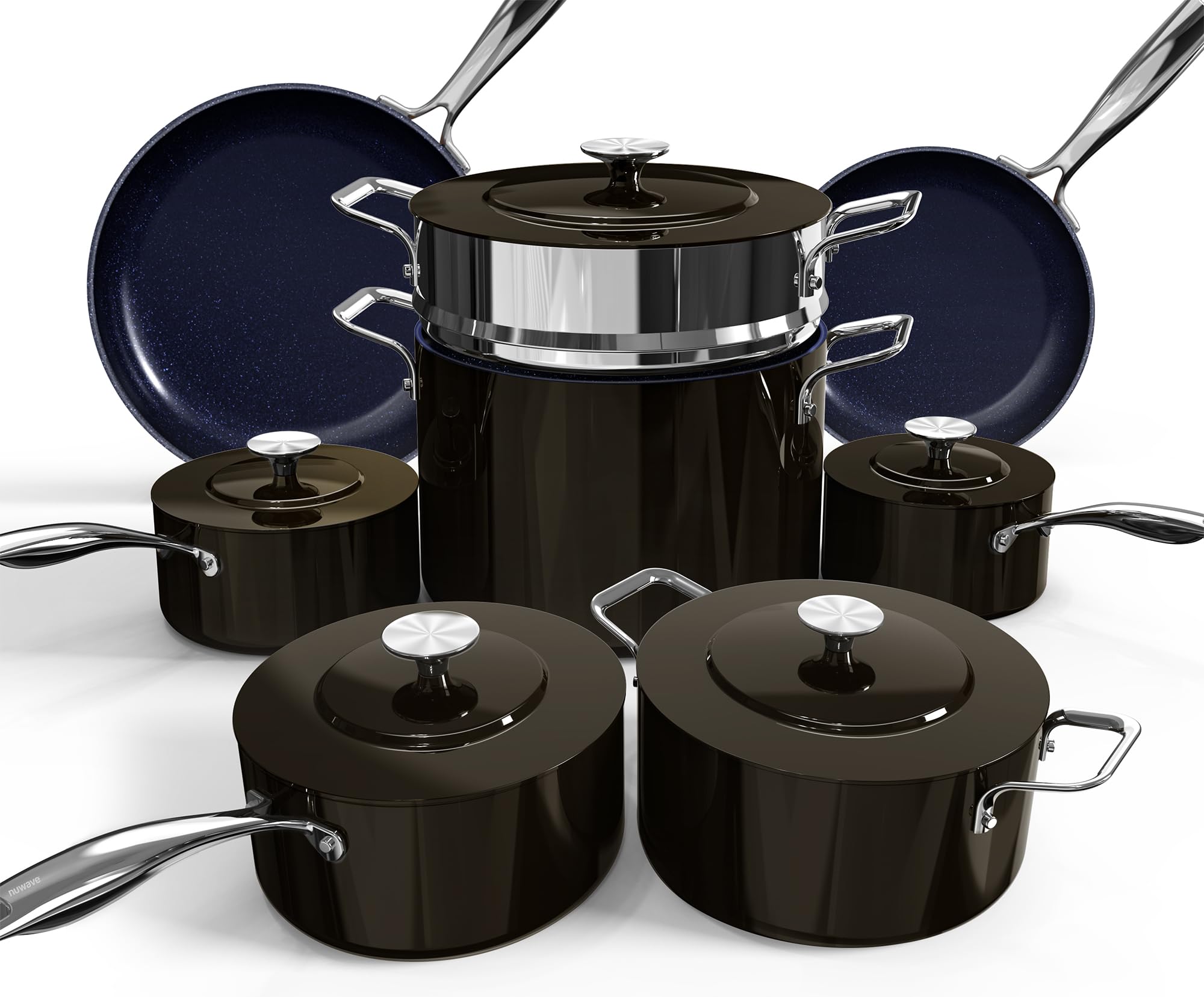 Nuwave Lux 13pc Forged Lightweight Cookware Set PFAS Free, Healthy G10 ...