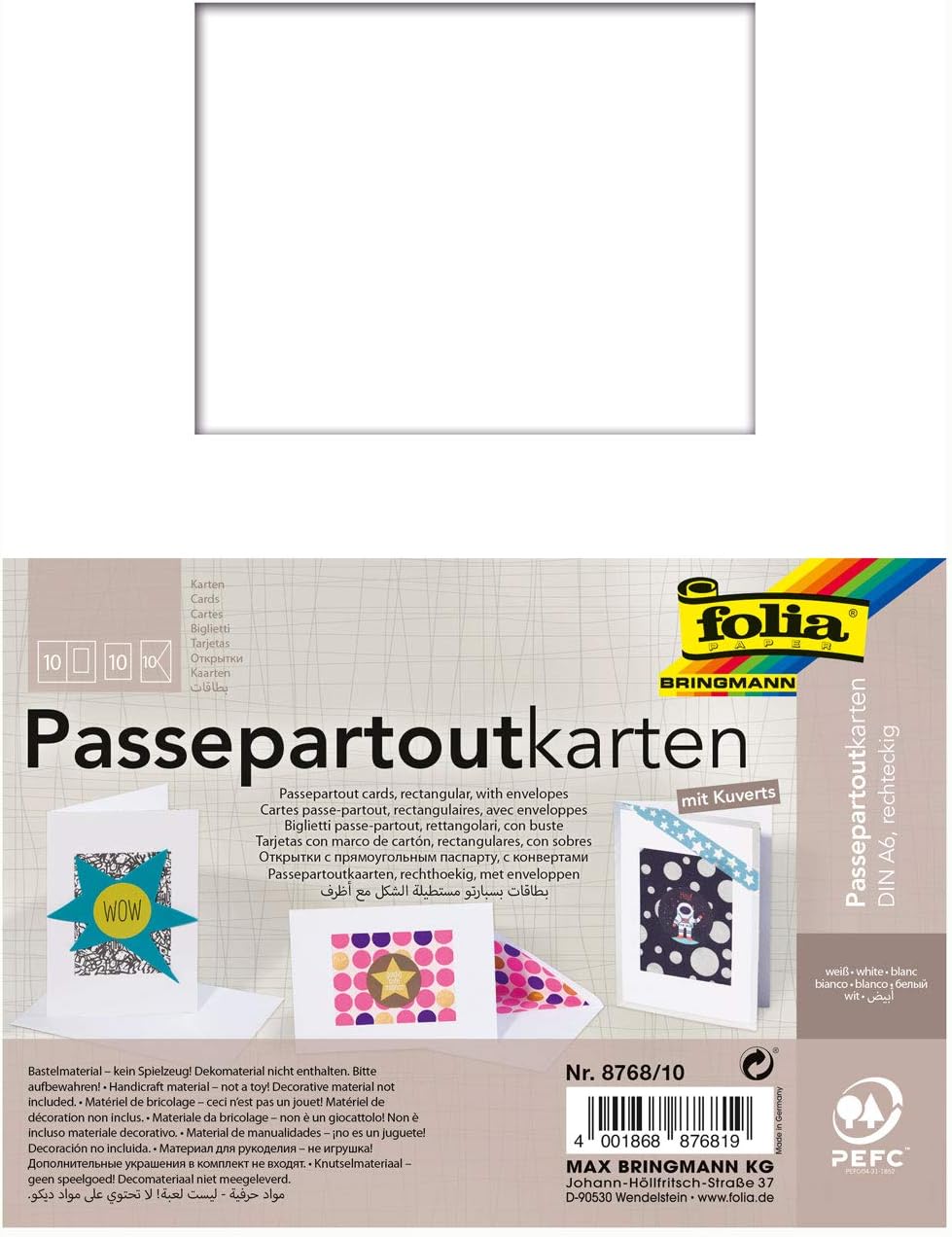 Folia 8768/10 – Passepartout Cards – BigaMart