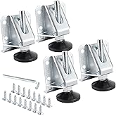 Amazon.com: POWERTEC Leveling Feet 4PK, Heavy Duty Adjustable Furniture ...