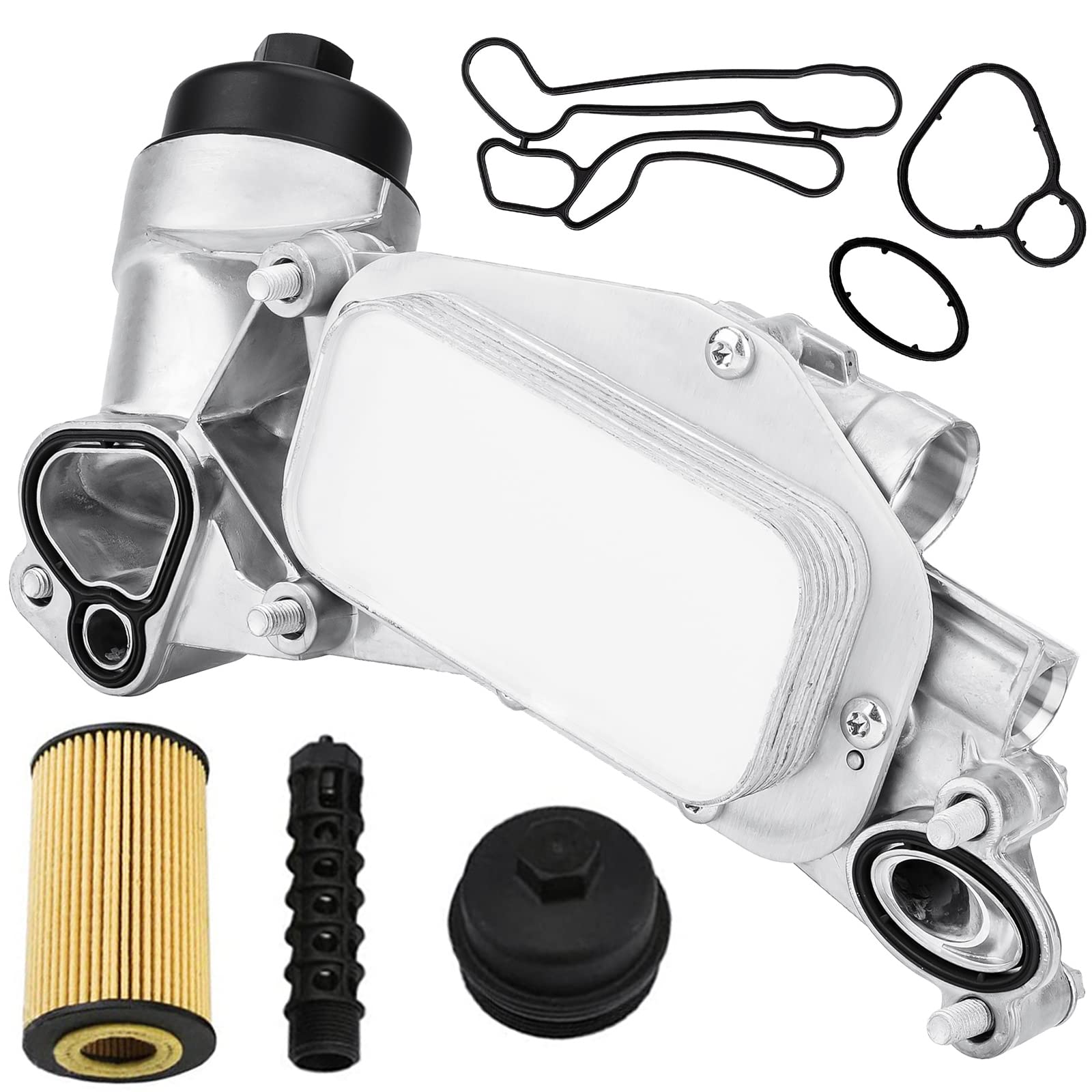 Oil Filter Car 12992593 Engine Oil Cooler Oil Filter Assembly Aluminium ...