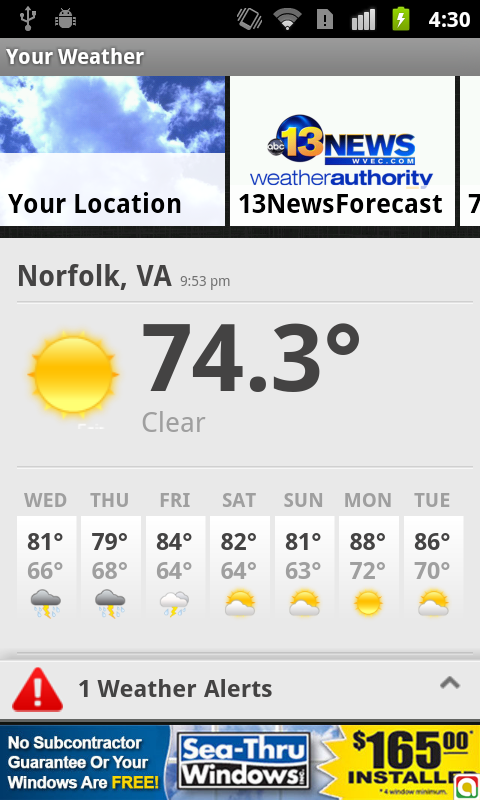 Amazon.com: Severe Weather - WVEC Norfolk: Appstore for Android