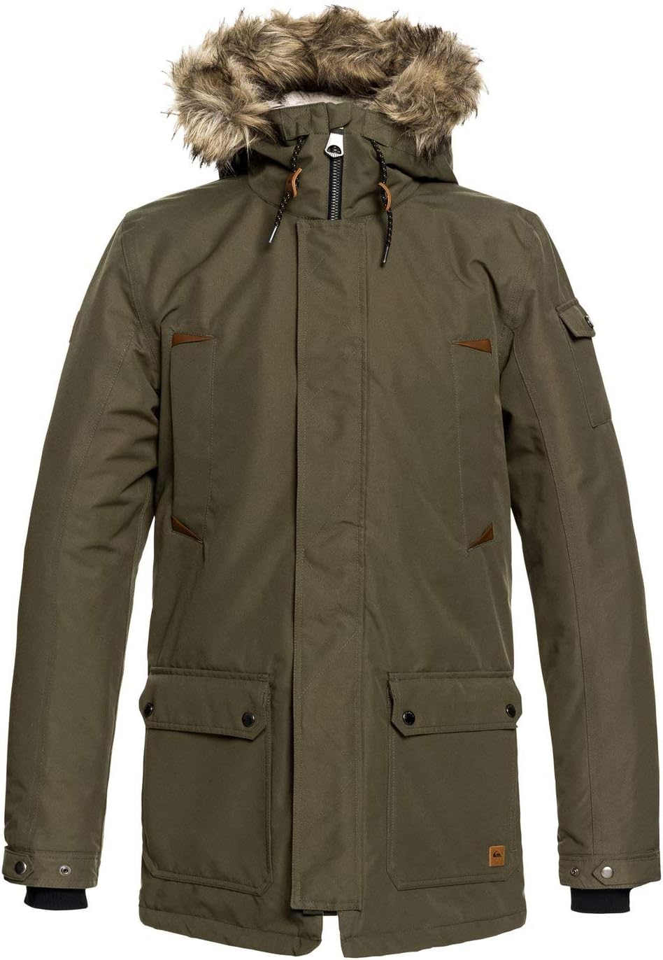 Quiksilver Ferris - Parka à Capuche imperméable - Homme - XXL - Marron ...