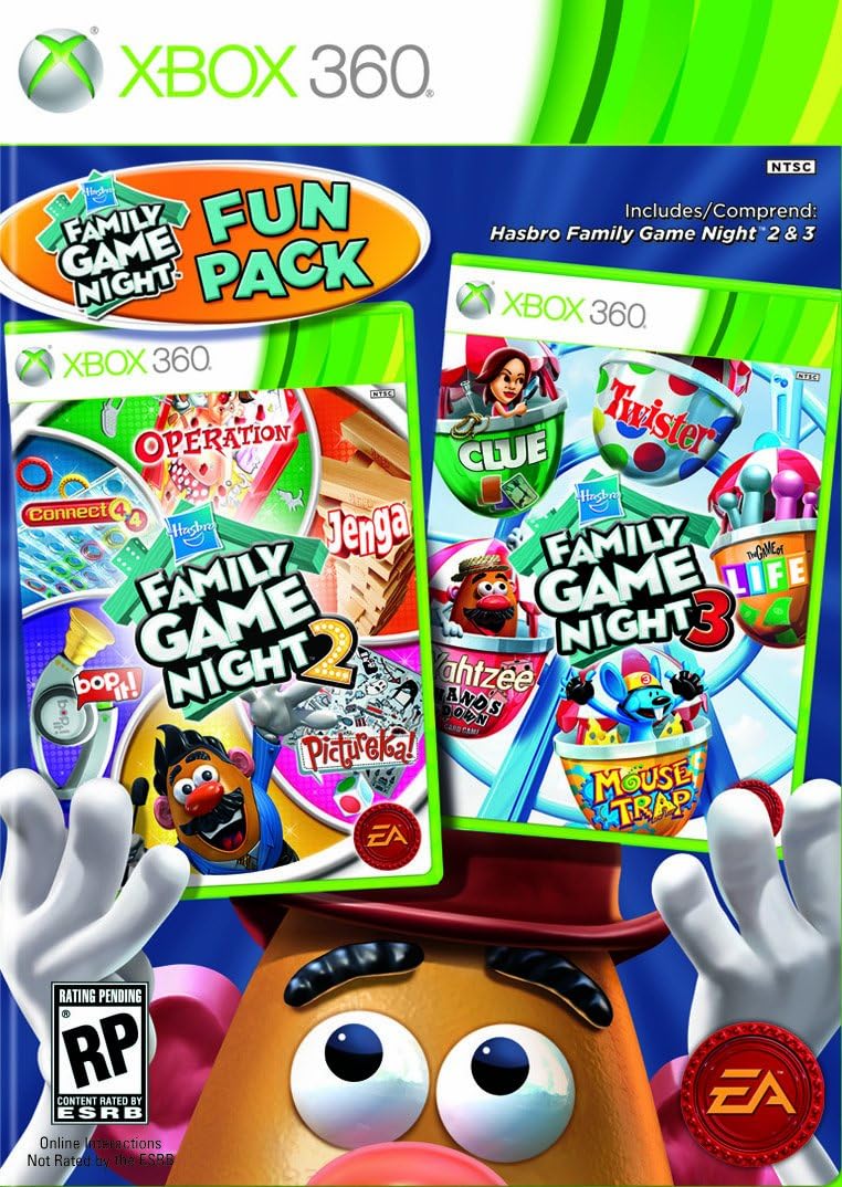 Hasbro Family Game Night Fun Pack: Xbox 360: Computer and Video Games ...