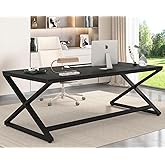 Amazon.com: LVB Rustic Large Computer Desk, Industrial Extra Long Home ...