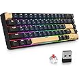 Amazon.com: surmen GT68 65% Mechanical Gaming Keyboard 60 Percent RGB ...
