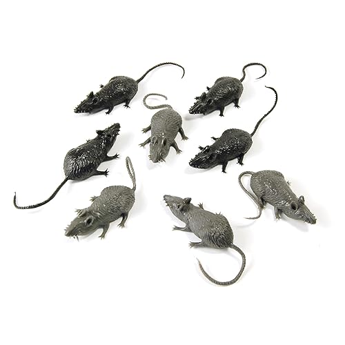 13cm Rubber Stretchy Rat With Long Tail - Halloween - Novelty Toys ...