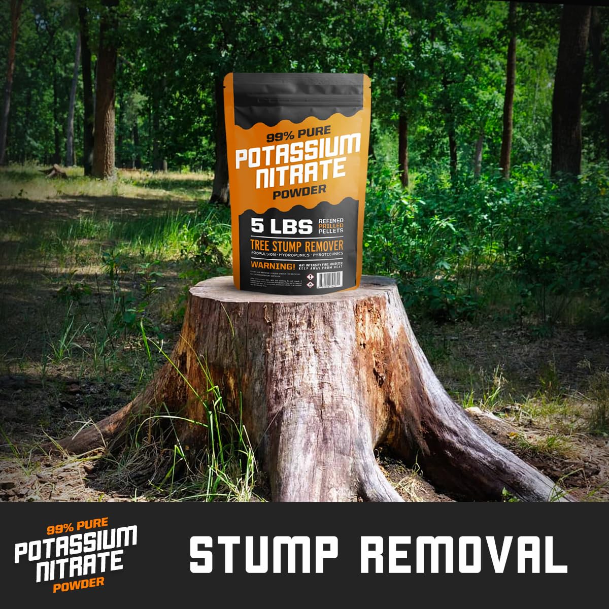 Potassium Nitrate Powder - 5 Pound - 99% Highly Refined - Multipurpose ...