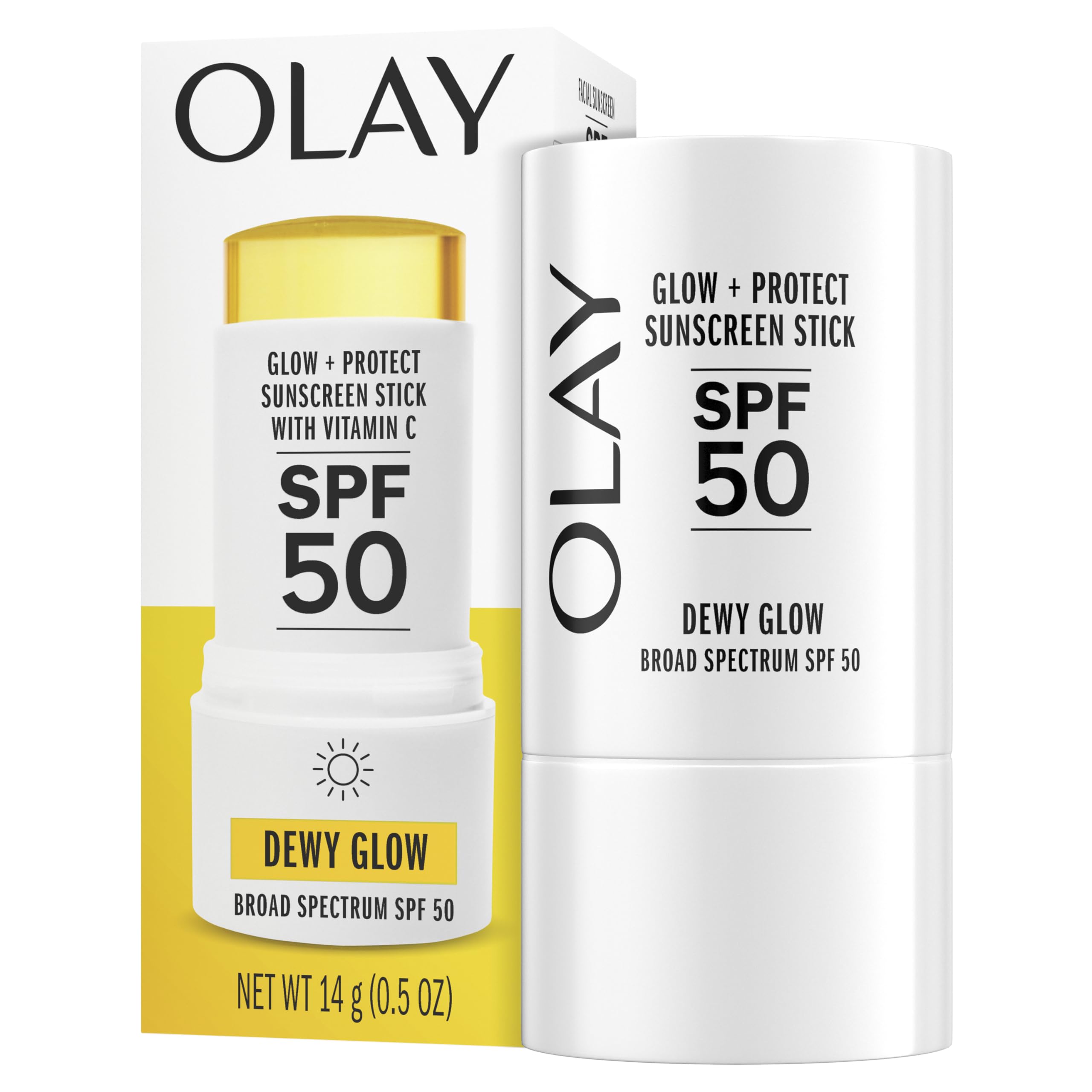 Olay Glow & Protect SPF 50 Face Sunscreen Stick, Fragrance Free, 0.5 OZ ...