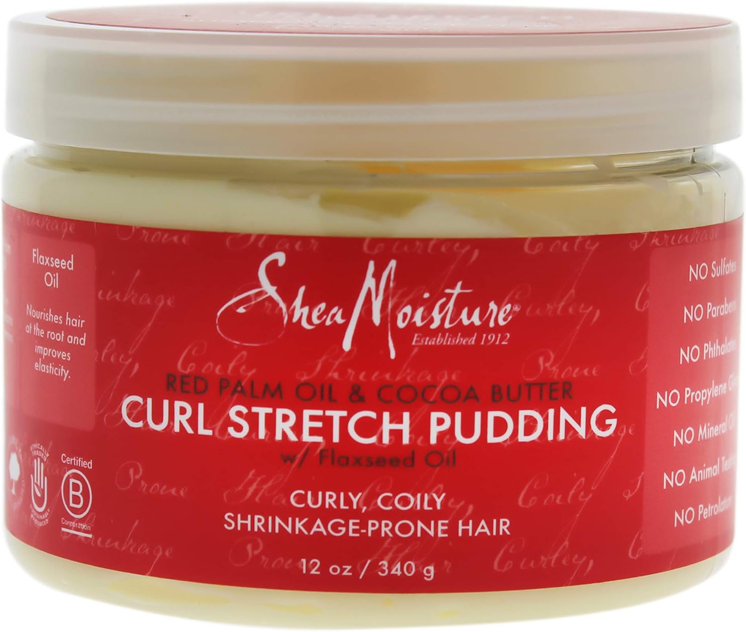 SHEA MOISTURE Red Palm Oil and Cocoa Butter Curl Stretch Pudding 12 oz ...