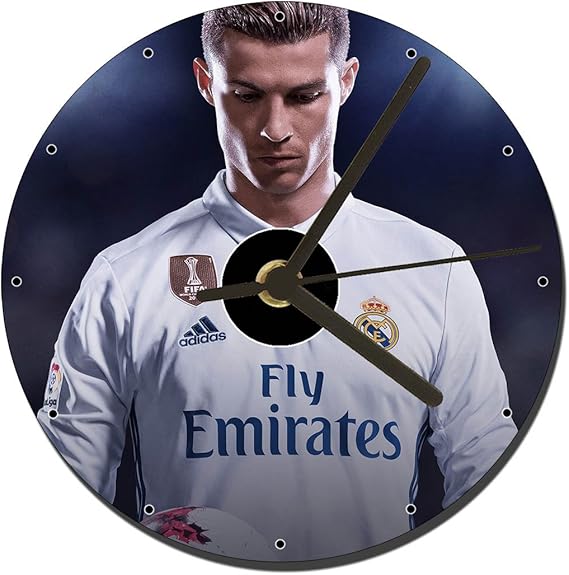 MasTazas Cristiano Ronaldo CR7 a Tischuhren CD Clock 12cm: Amazon.de ...