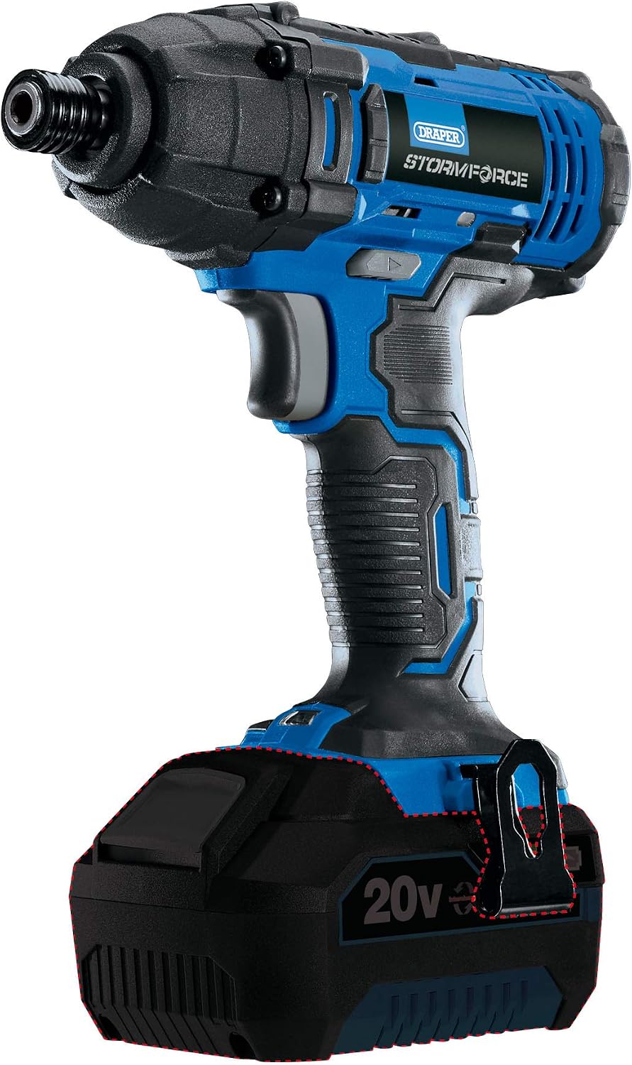 Draper 89520 Storm Force 20V Cordless Impact Driver-Bare: Amazon.co.uk ...