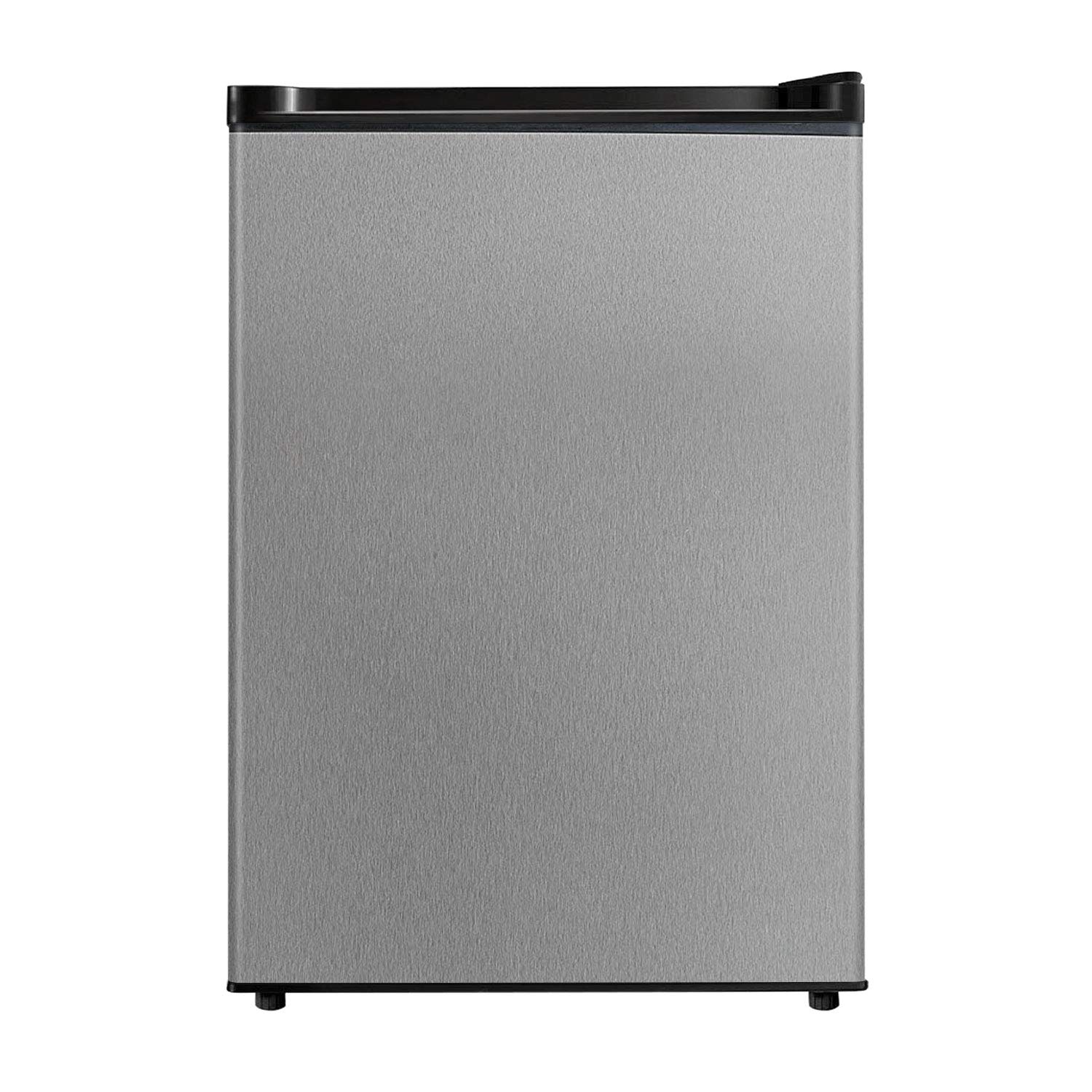 Midea WHS-87LSS1 Refrigerator, 2.4 Cubic Feet, Stainless Steel