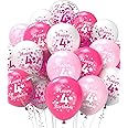 Amazon.com: SUWEN Pink 4th Birthday Balloons 38PCS 12Inch Latex Number ...