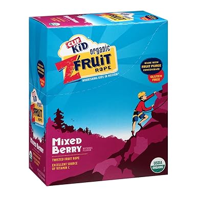 Amazon.com: Clif Kid Z Twisted Fruit Rope - Mixed Berry - 0.7 oz - 18 ct