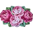 Amazon.com: Abreeze 4 Rose Rug Pink Handmade Bathmat Floral Rug Girls ...