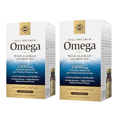 Solgar Wild Alaskan Full Spectrum Omega, 120 Softgels - Pack of 2 ...