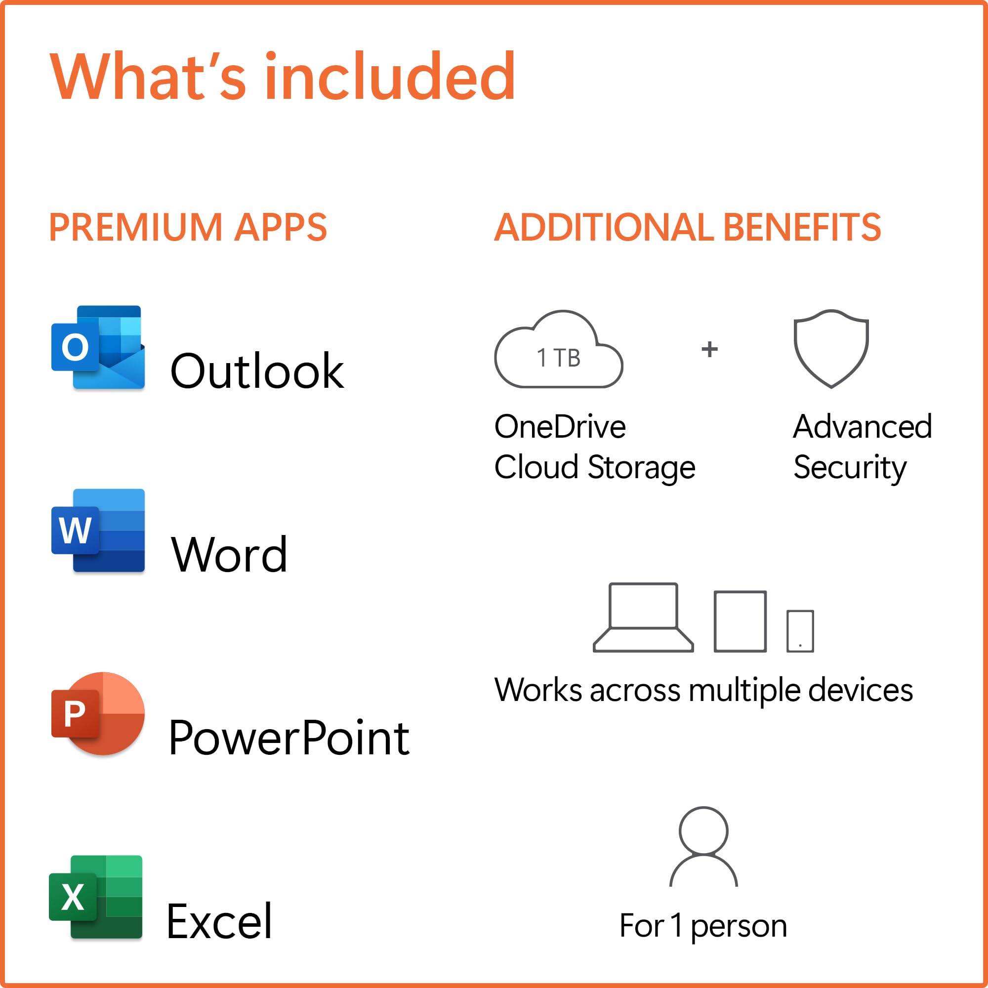 Mua Microsoft 365 Personal | 12-Month Subscription, 1 person | Word, Excel, PowerPoint | 1TB ...