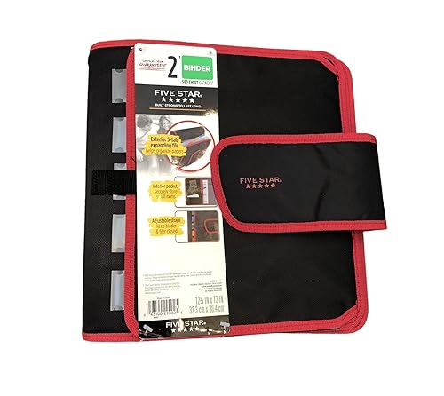Mead Five Star Binder - Zipper Binder 2 Inch 3-Ring Binder, Expansion ...