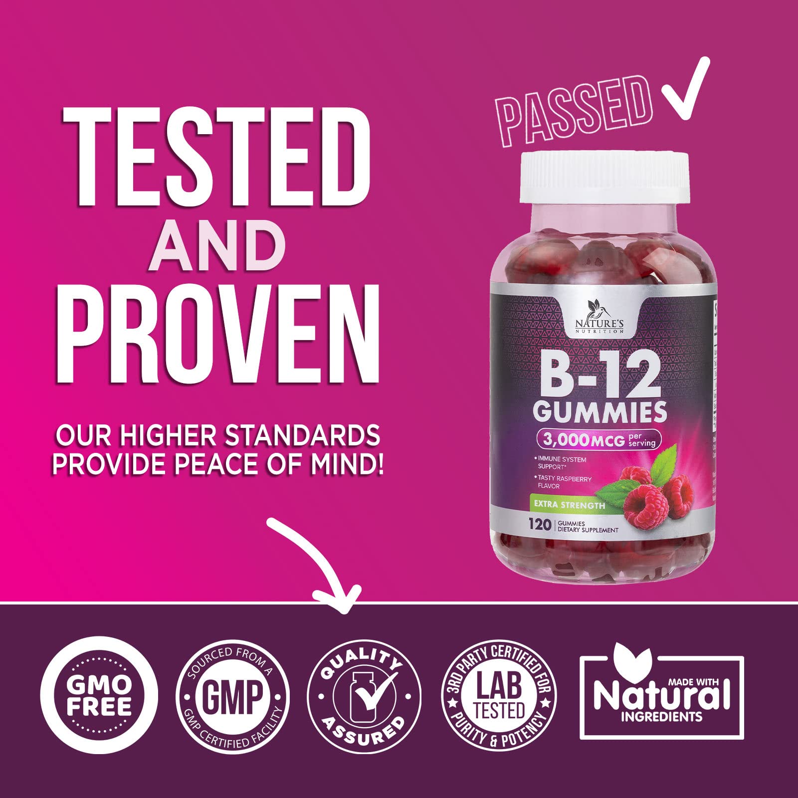 Mua B12 Energy Gummy, Extra Strength 3000 mcg Vitamin B 12 Gummy, B-12 ...