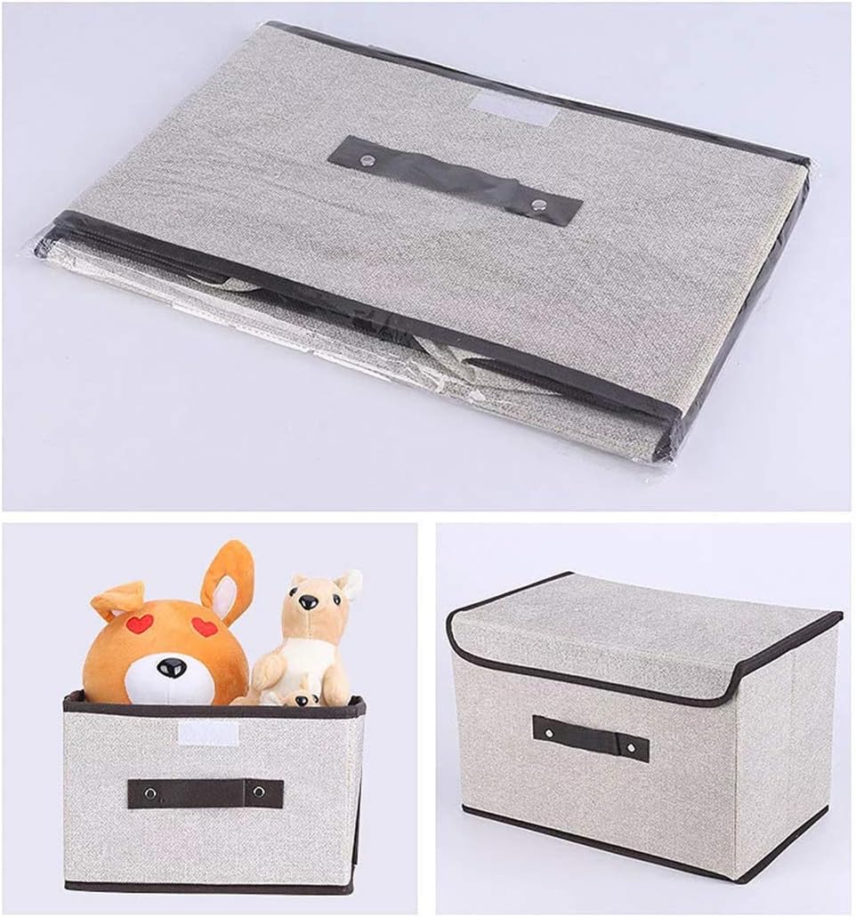 SIMAIYI Foldable Storage Boxes with Lids,Foldable Fabric Storage ...
