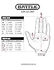 Battle Sports Back of Hand Wide Receiver Football Gloves, Ultra-Tack ...