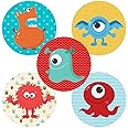 Amazon.com: Little Monster Sticker Labels - Kids Boy Girl Birthday Baby ...