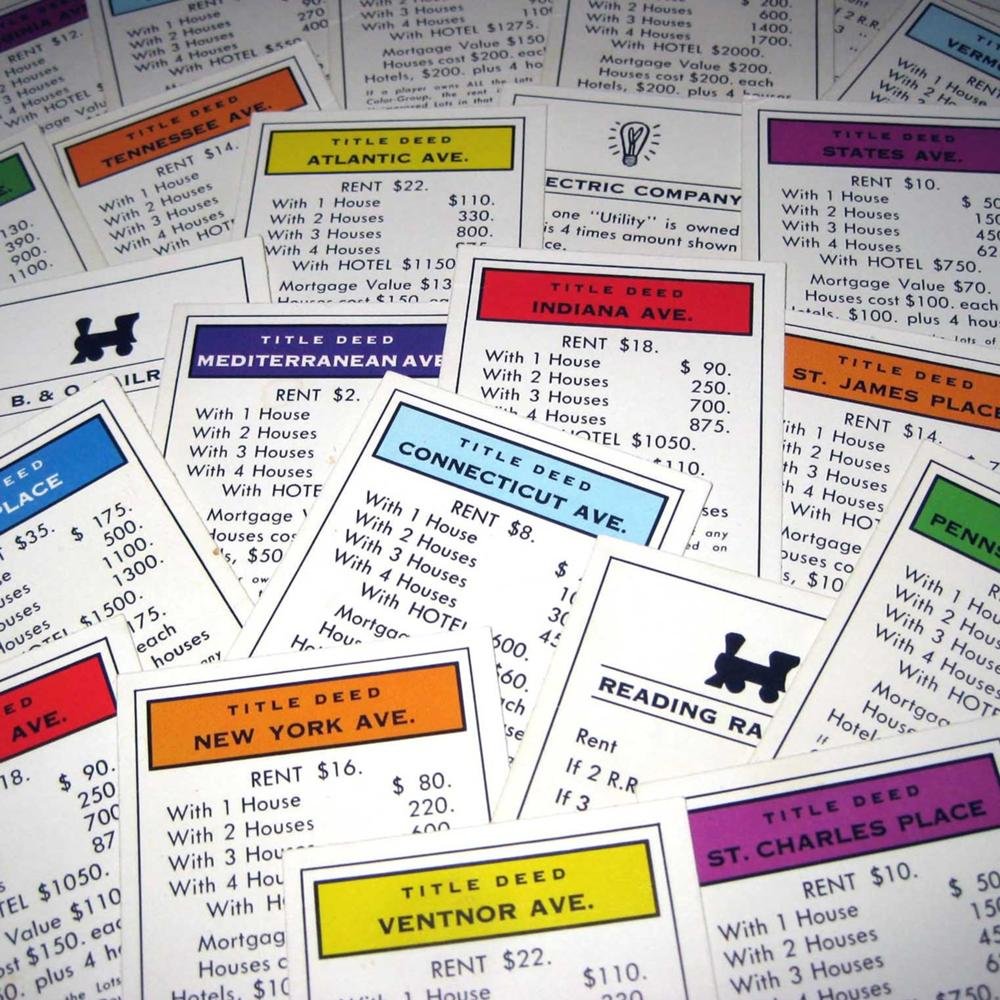 Buy Monopoly Title Deed Cards Replacement Complete Set 2006 Version 