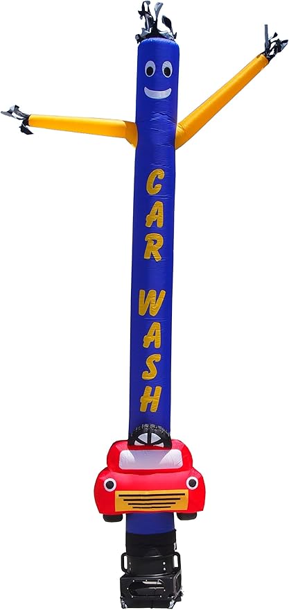 LookOurWay Air Dancer Car Wash with Car Shape Tube Man Inflatable, 15 ...