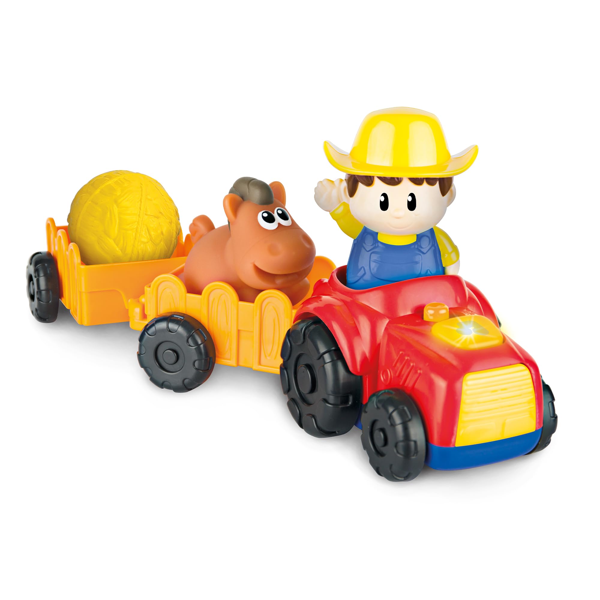 Little Tikes Light Up Farm Tractor with Farmer, Animals & Wagons. Press ...