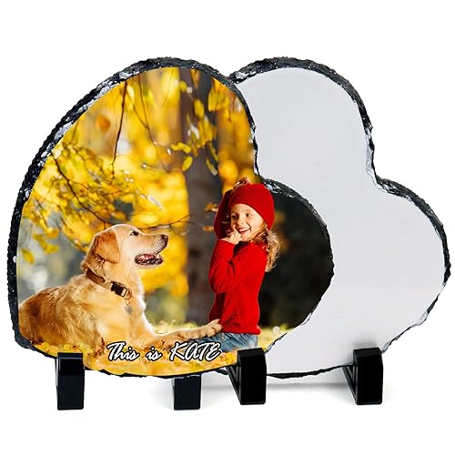 RYKOMO 2 Pack Custom Rock Slate Frame, 6 x 6 Inch Sublimation Blank ...